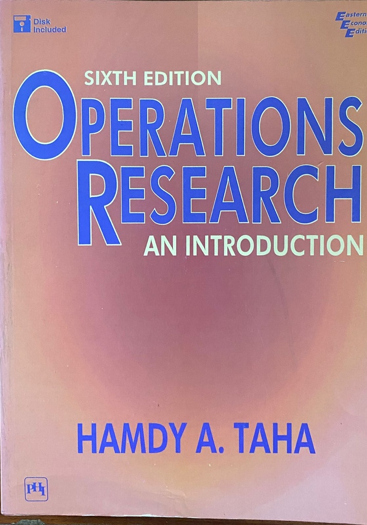 Operations Research An Introduction | UBH (OFFICIAL)